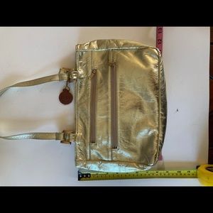 SAS | Bags | Sas Gold Leather Shoulder Bag | Poshmark